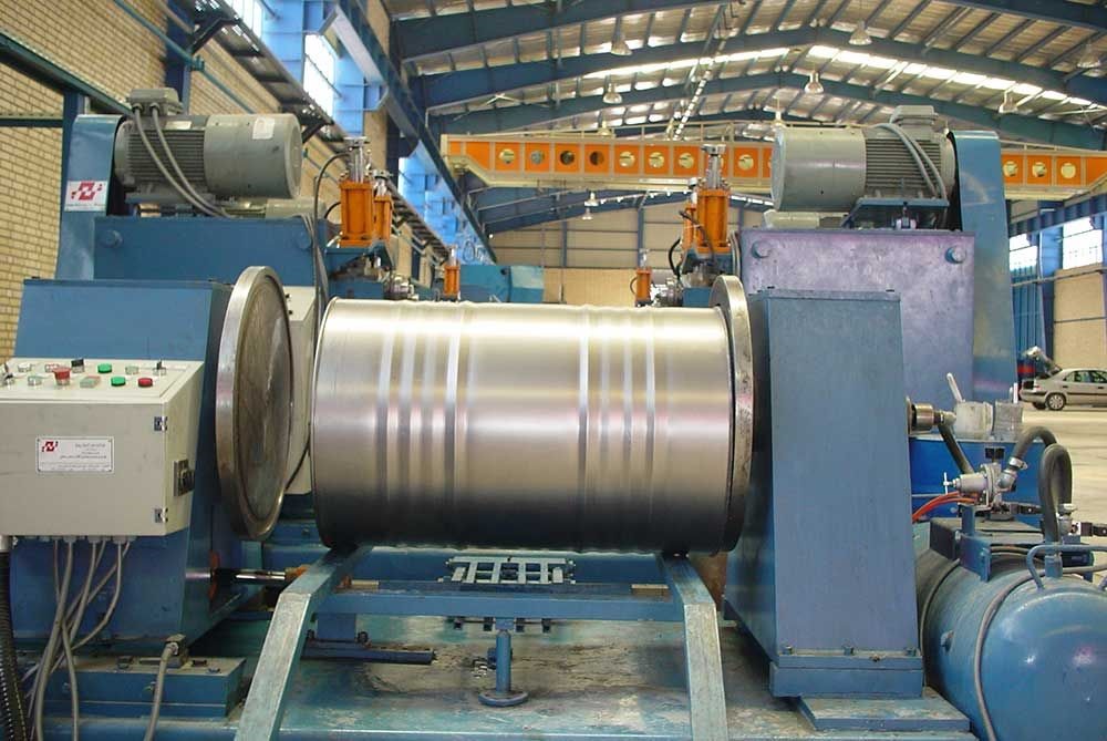 Metal barrel production line